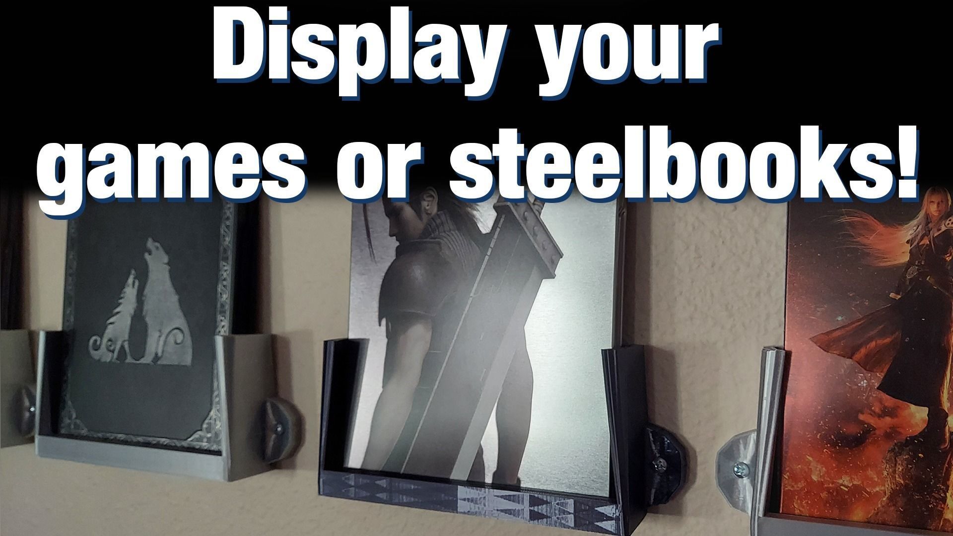 Case and Steelbook Video Game Display 3D model 3D printable | CGTrader