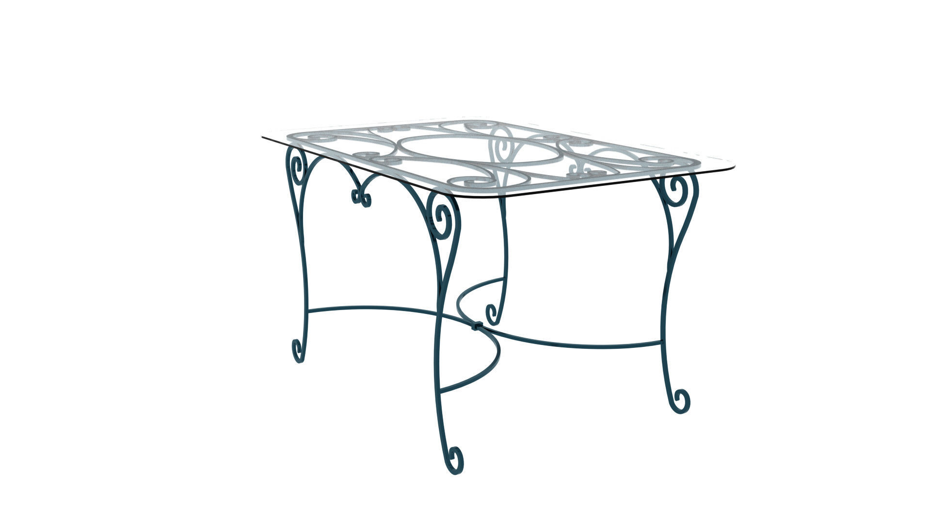 Wrought Iron Table 3D model | CGTrader