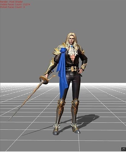 3D model Lancelot Blade of Roses VR / AR / low-poly | CGTrader