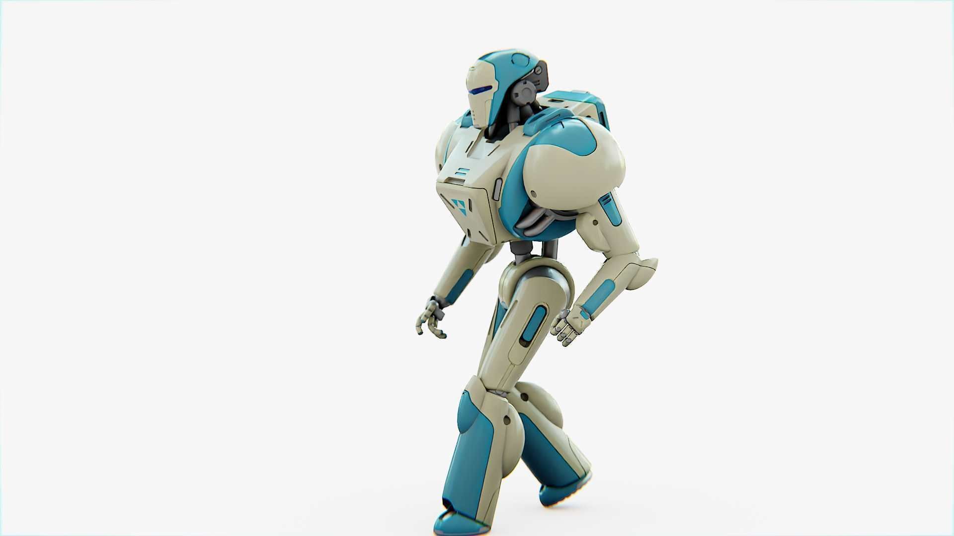 ANDROID MECHA-B RIGGED 3D model rigged | CGTrader