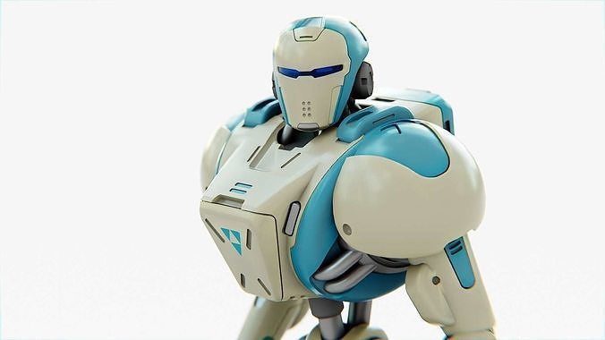 ANDROID MECHA-B RIGGED 3D model rigged | CGTrader