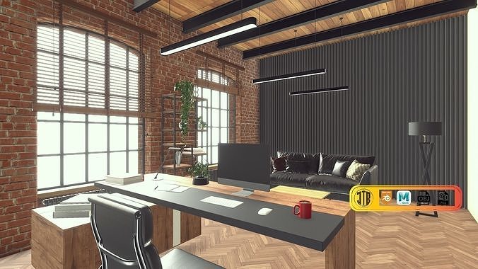 Office Room 3D Model 3D model | CGTrader