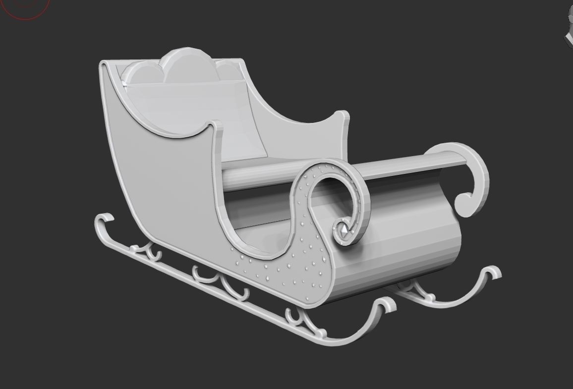 Sleigh - Christmas sleigh 3D model 3D printable | CGTrader