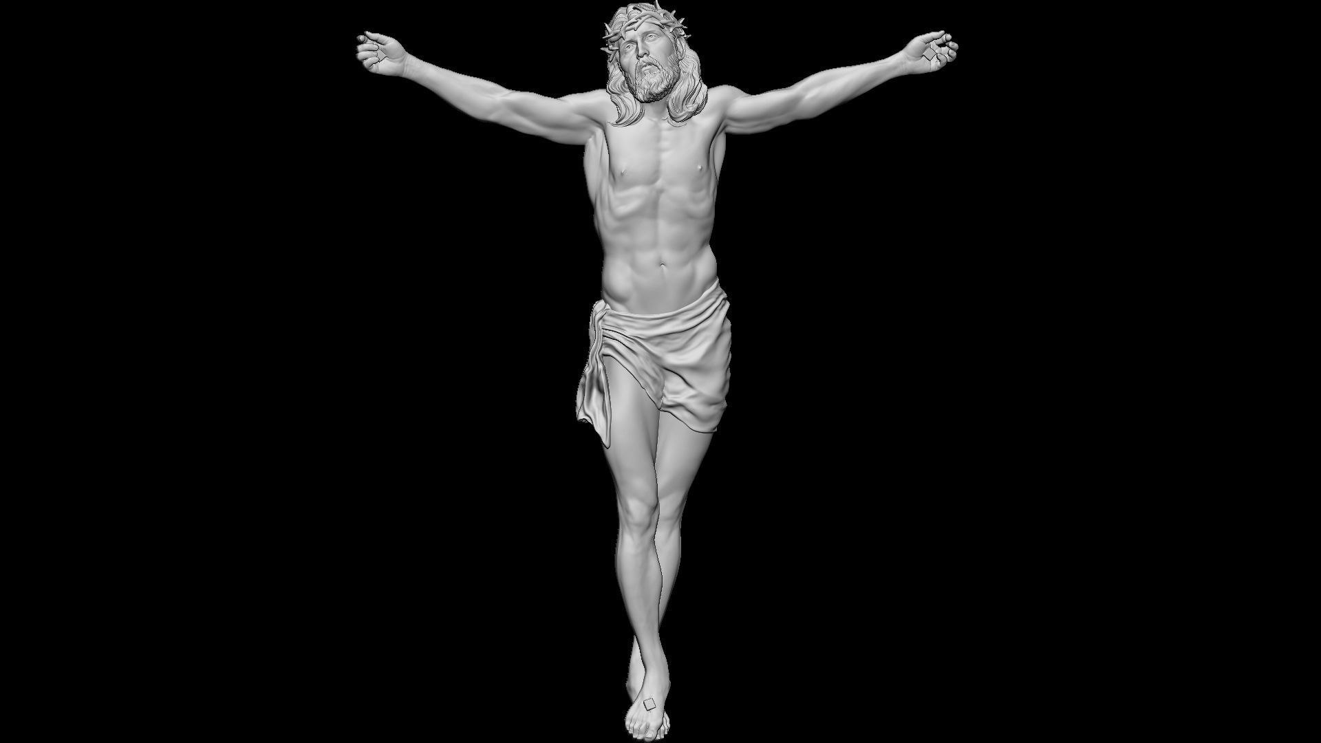 Crucifixion of Jesus Christ Cross Number 3 3D model 3D printable | CGTrader
