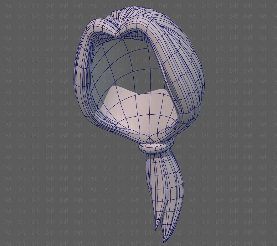 3D model Base Hair for girl V54 VR / AR / low-poly | CGTrader