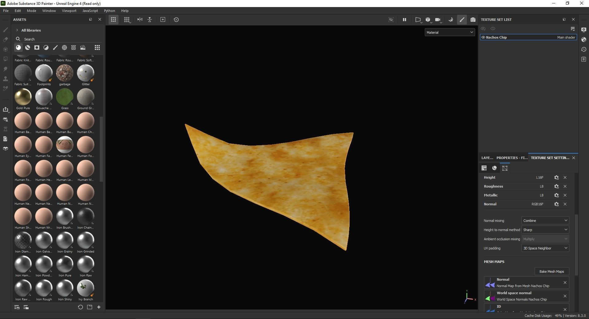 3D model Nachos Chip 3D Model VR / AR / low-poly | CGTrader