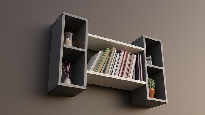 Modern Shelf Design free 3D model animated rigged | CGTrader