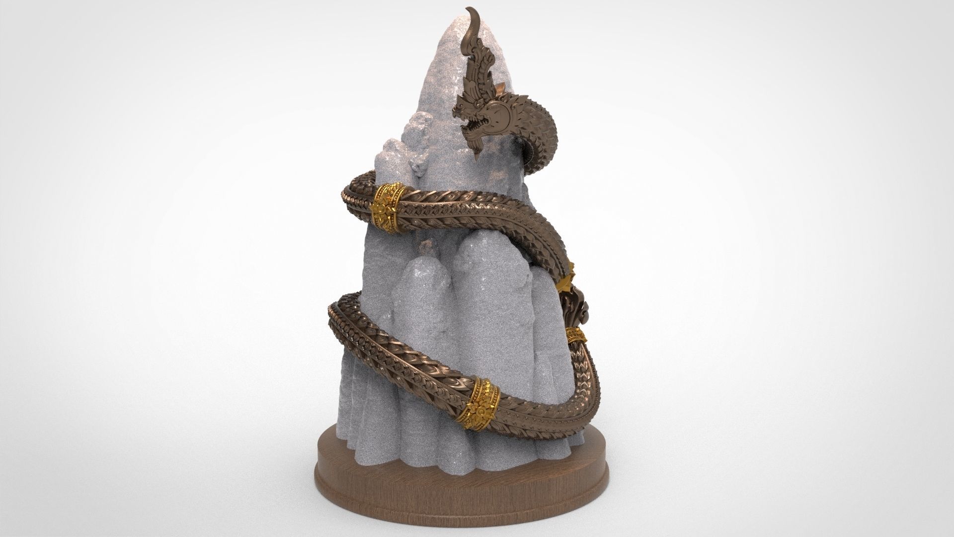 King of Naga 3D model 3D printable | CGTrader