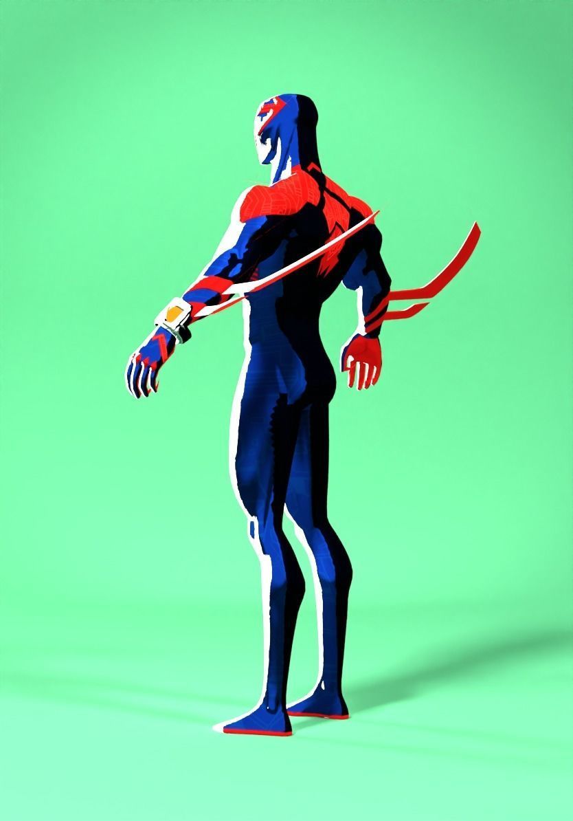 3D model Spider-man 2099 VR / AR / low-poly | CGTrader