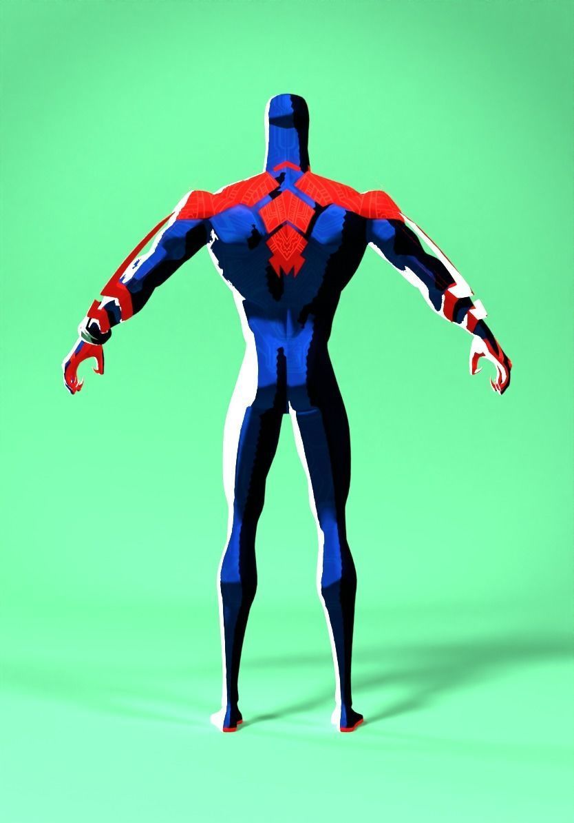 3D model Spider-man 2099 VR / AR / low-poly | CGTrader
