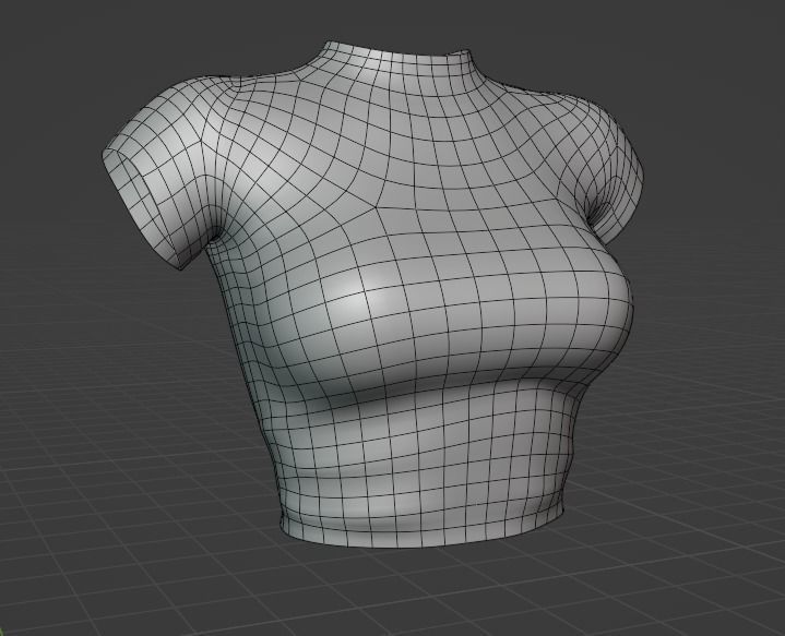 3D model Girl Shirt low poly VR / AR / low-poly | CGTrader