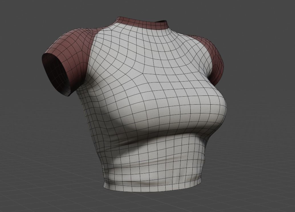 3D model Girl Shirt low poly VR / AR / low-poly | CGTrader