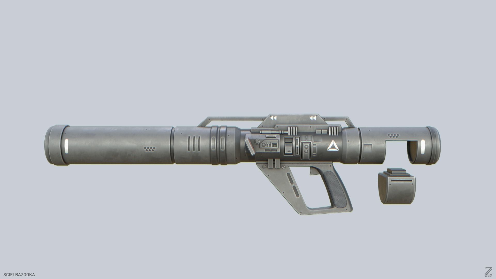 3D model Scifi bazooka VR / AR / low-poly | CGTrader