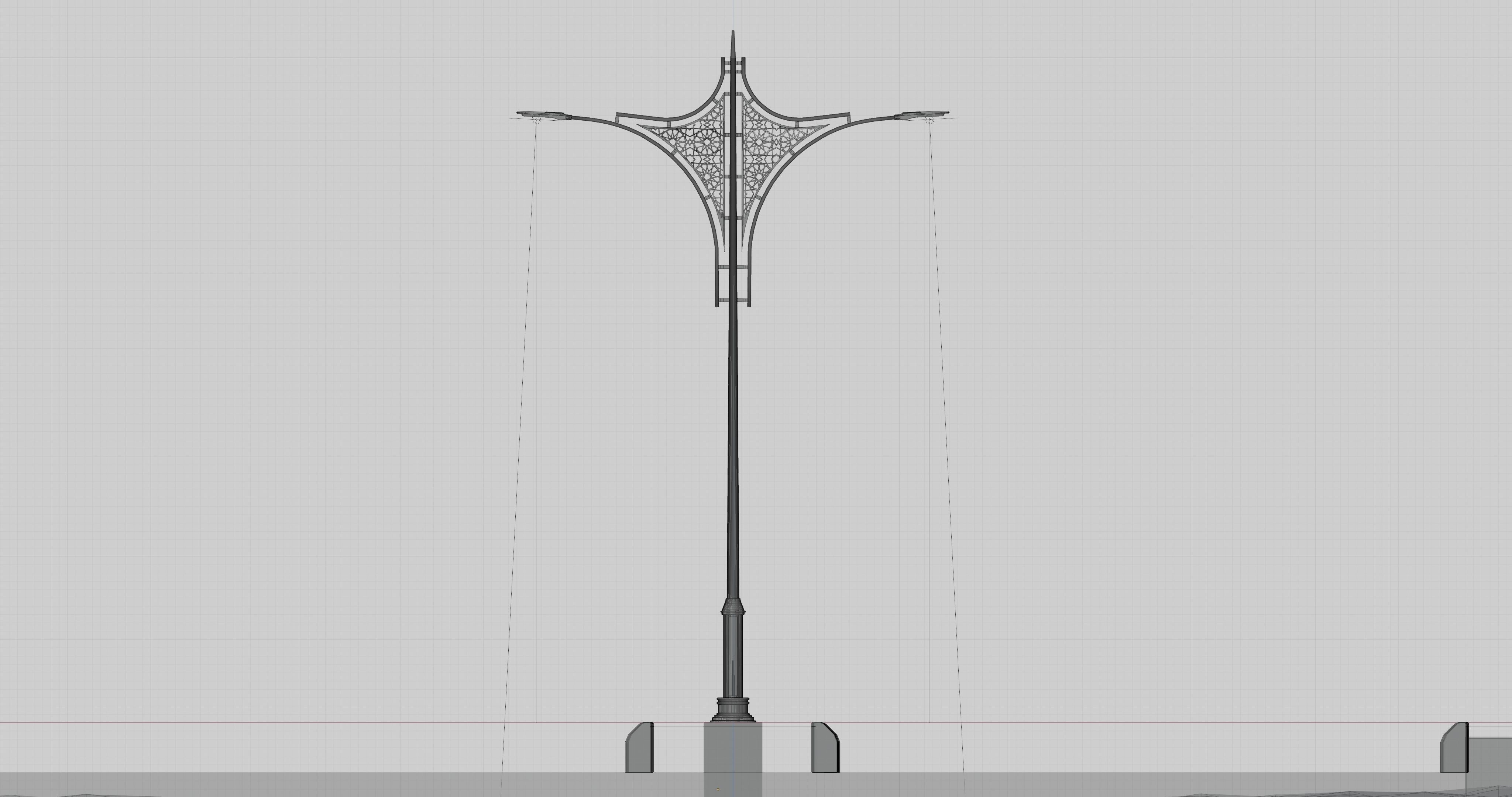 Decorative Lighting Pole Type-2 3D model | CGTrader