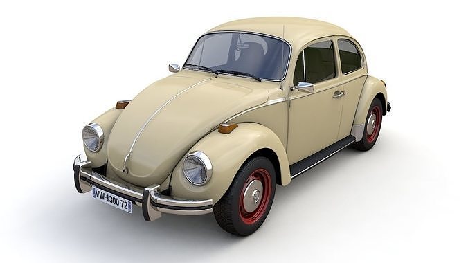 Volkswagen Super Beetle 1972 3D model | CGTrader