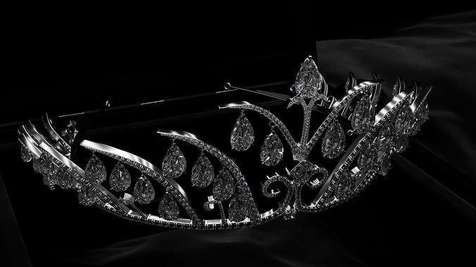 Dimond tiara 3D model | CGTrader