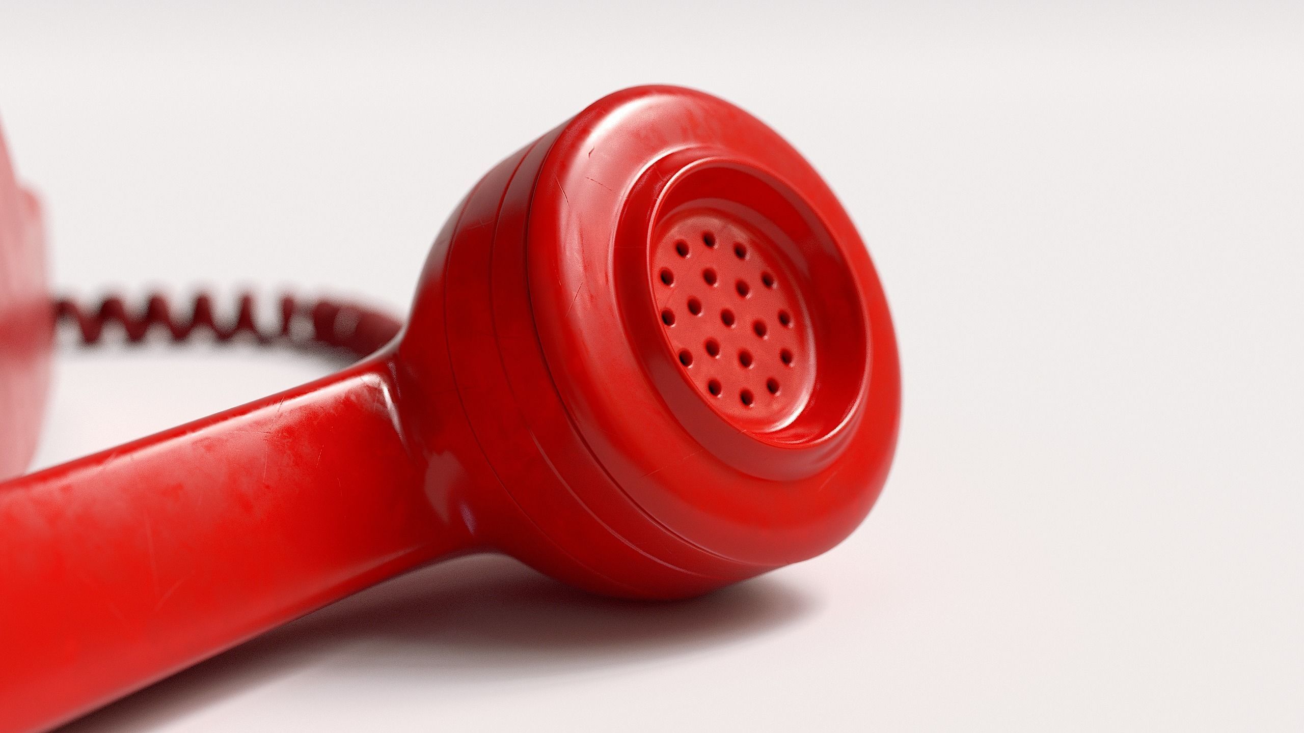 Retro Rotary Red Telephone - 3D Model 3D model | CGTrader