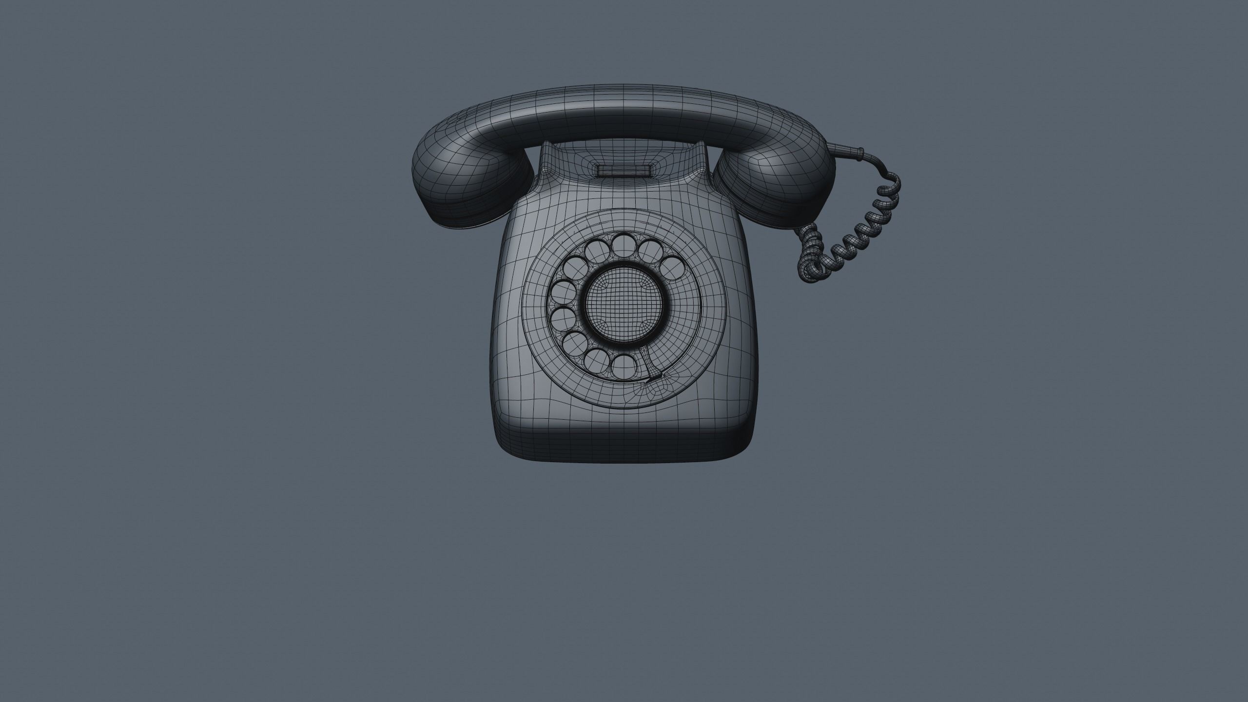 Retro Rotary Red Telephone - 3D Model 3D model | CGTrader
