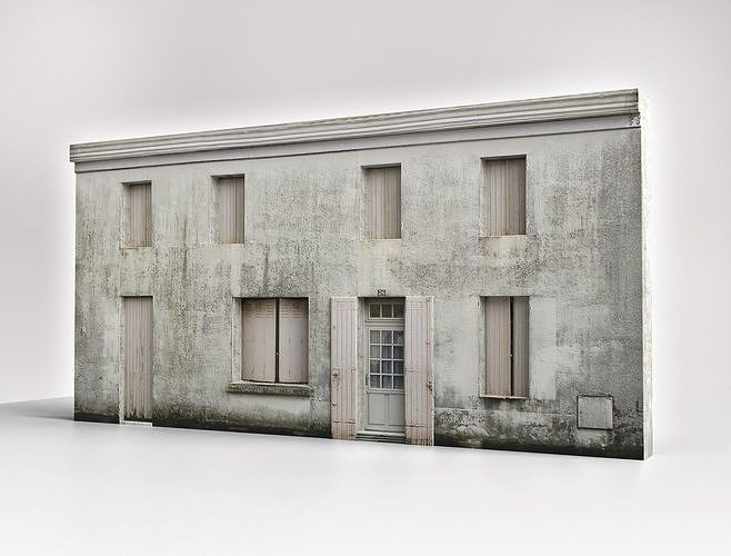 Old House - Building Realistic Asset free VR / AR / low-poly 3D model ...