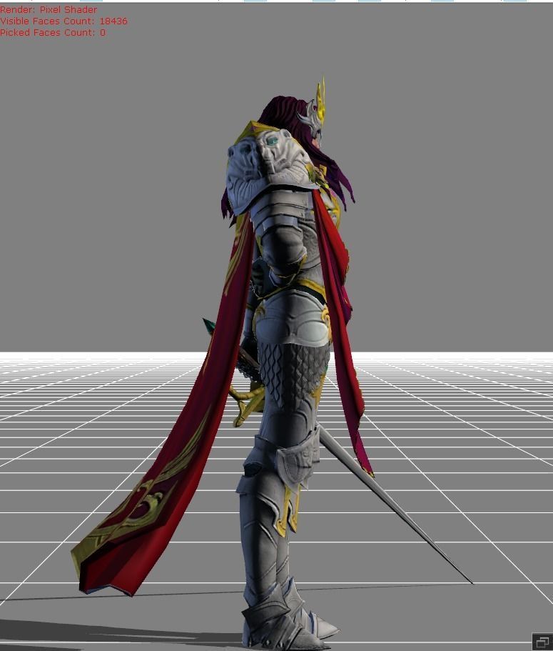 3D model Lancelot Floral Knight VR / AR / low-poly | CGTrader