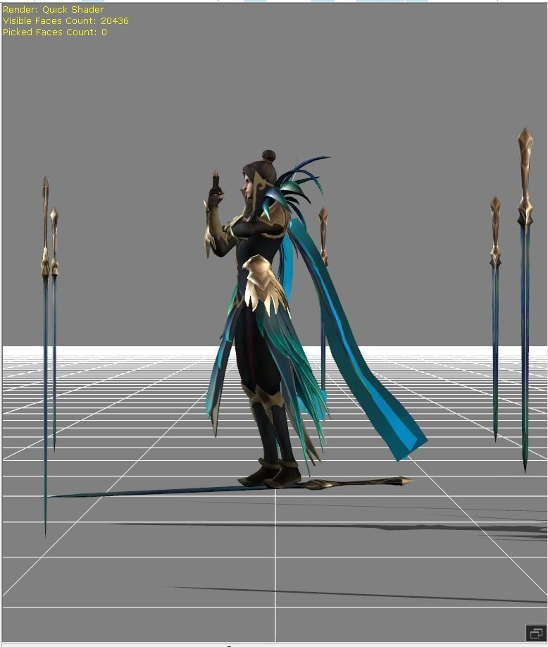 3D model Ling Serene Plume VR / AR / low-poly | CGTrader