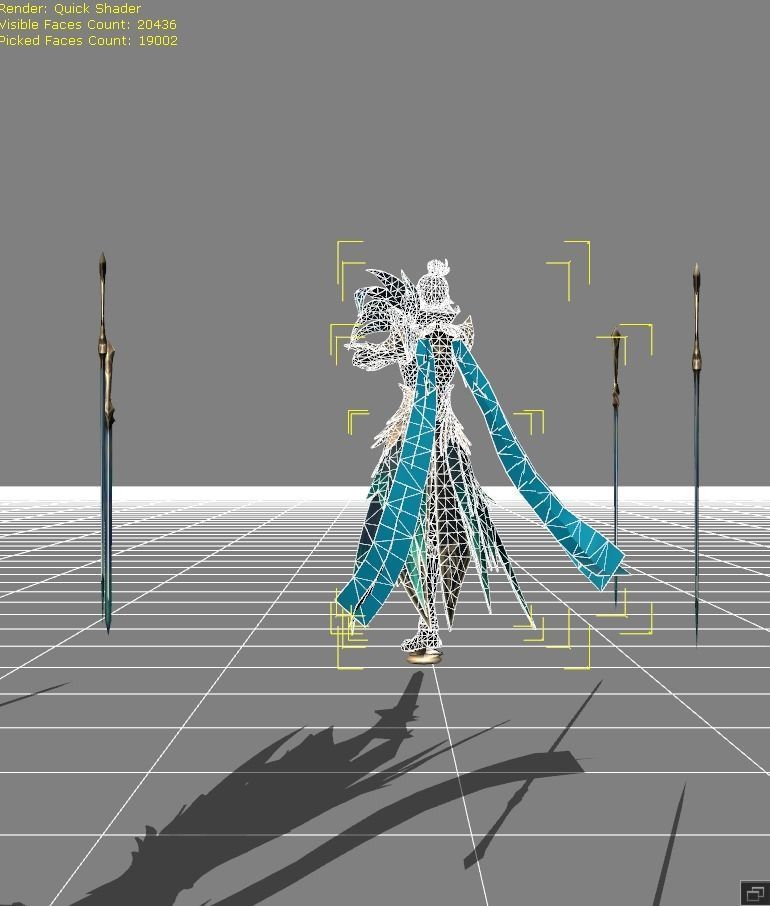 3D model Ling Serene Plume VR / AR / low-poly | CGTrader