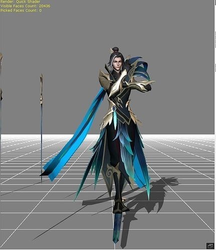 3D model Ling Serene Plume VR / AR / low-poly | CGTrader