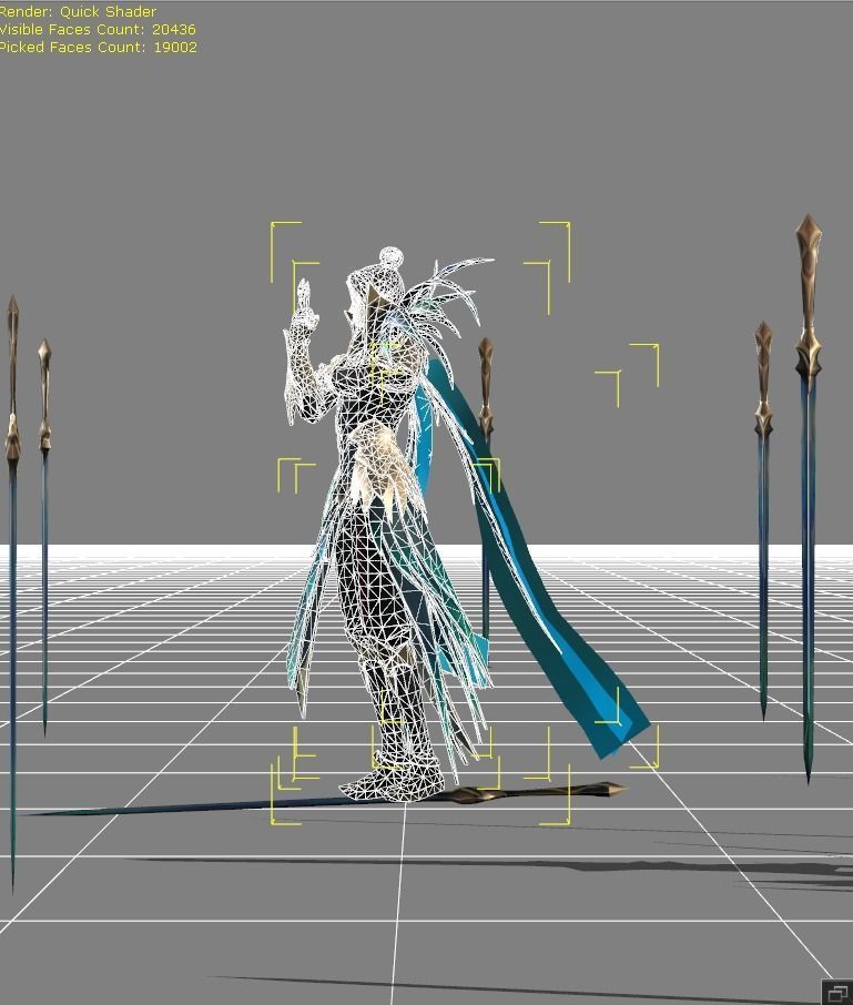 3D model Ling Serene Plume VR / AR / low-poly | CGTrader