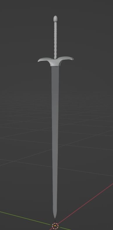 Simple Sword 3D model | CGTrader