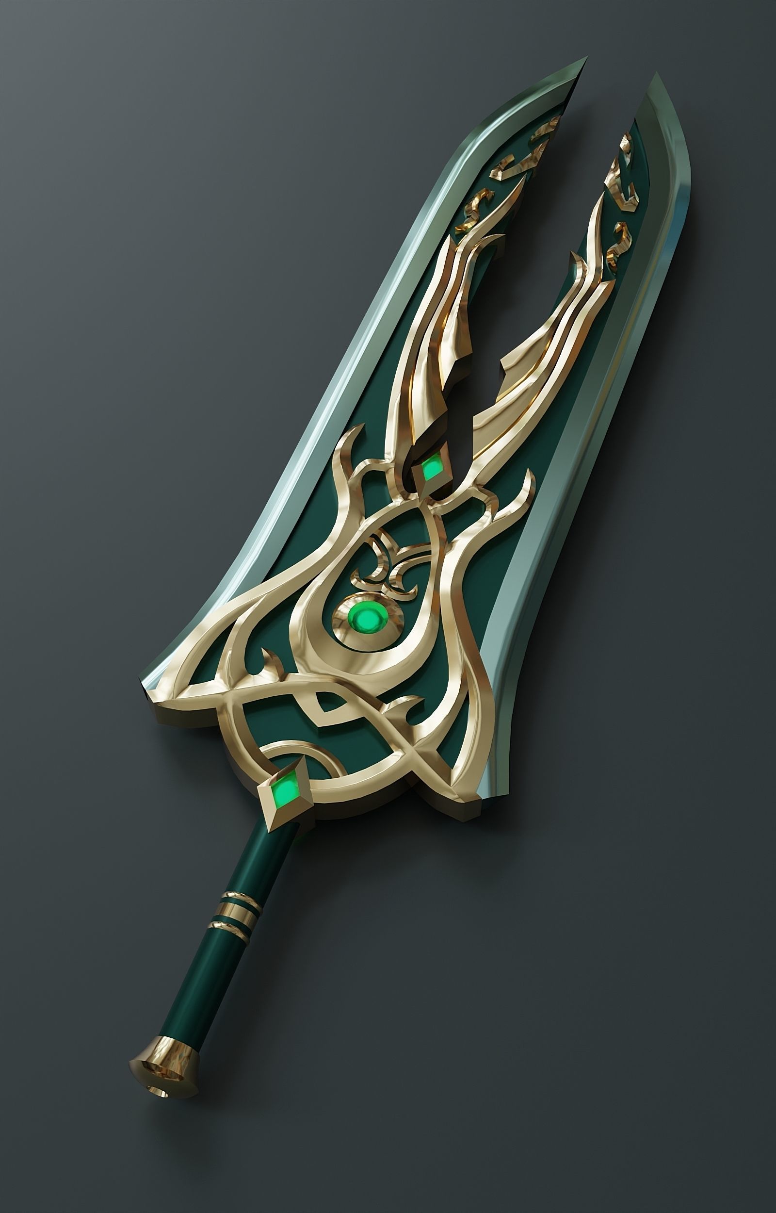 Fantasy weapon set 65 3D model | CGTrader