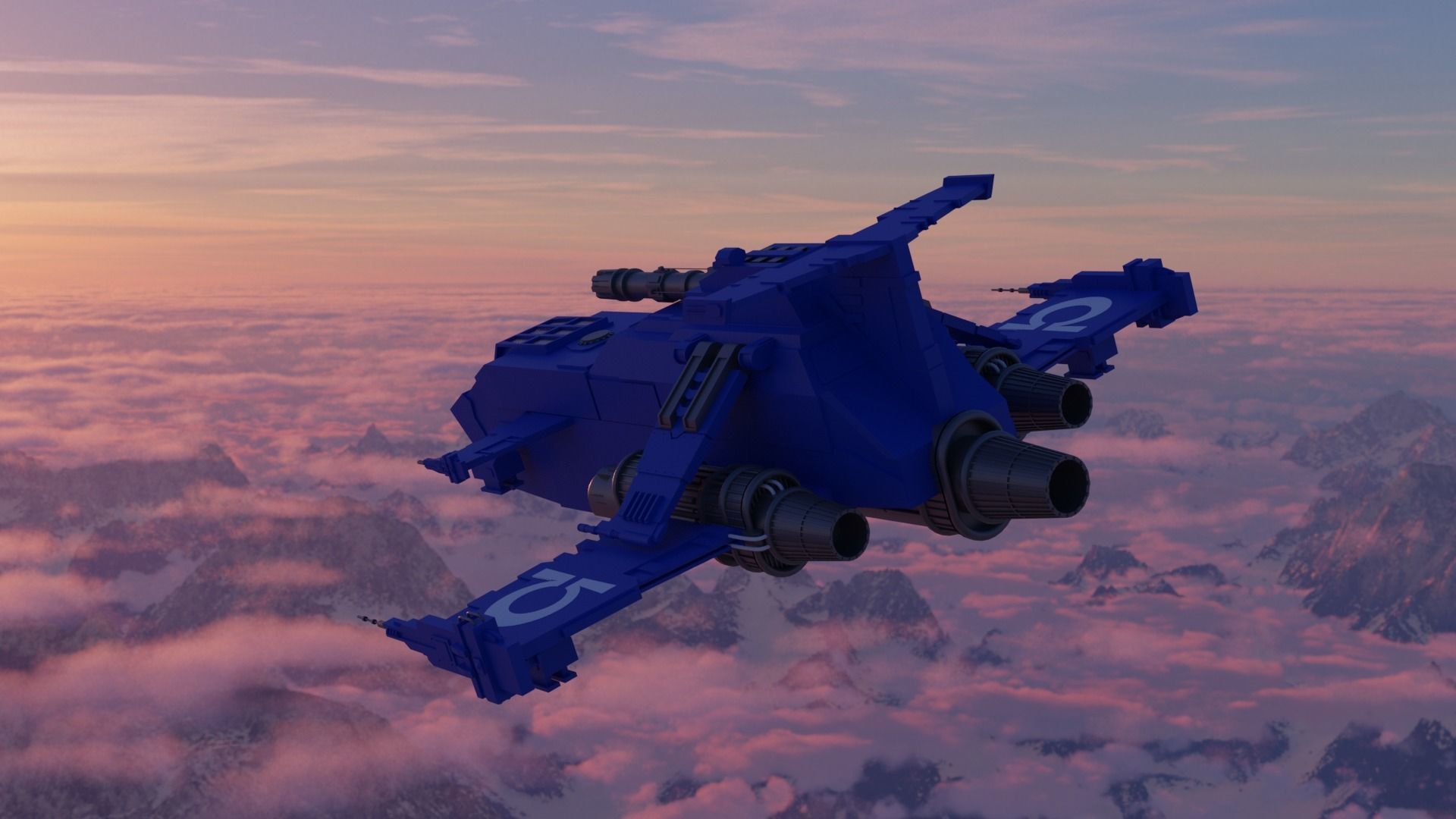 Thunderhawk Gunship 3D model | CGTrader