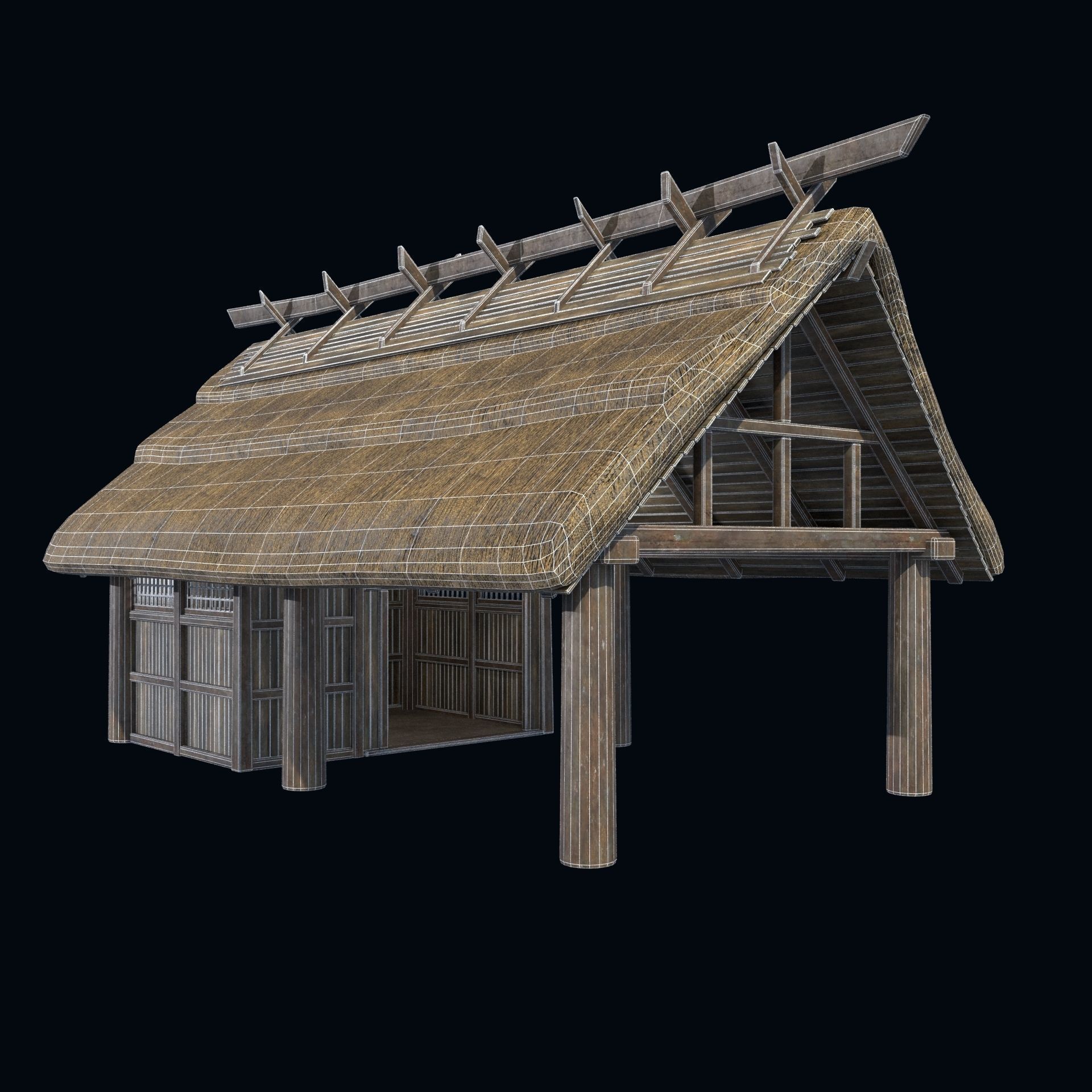 3D model ASIAN JAPAN ORIENTAL INDUSTRIAL CITY BUILDING HOUSE COLLECTION ...