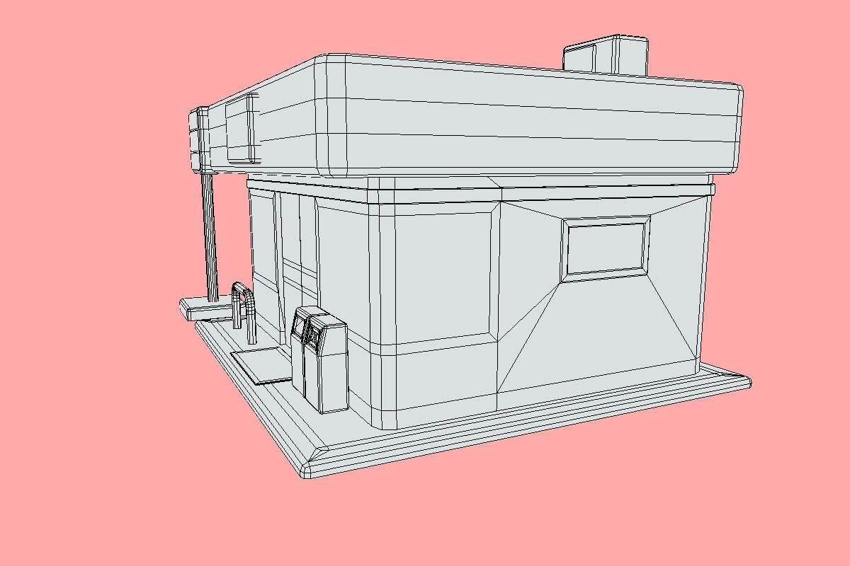 3D model Cute Japanese Convenience Store VR / AR / low-poly | CGTrader