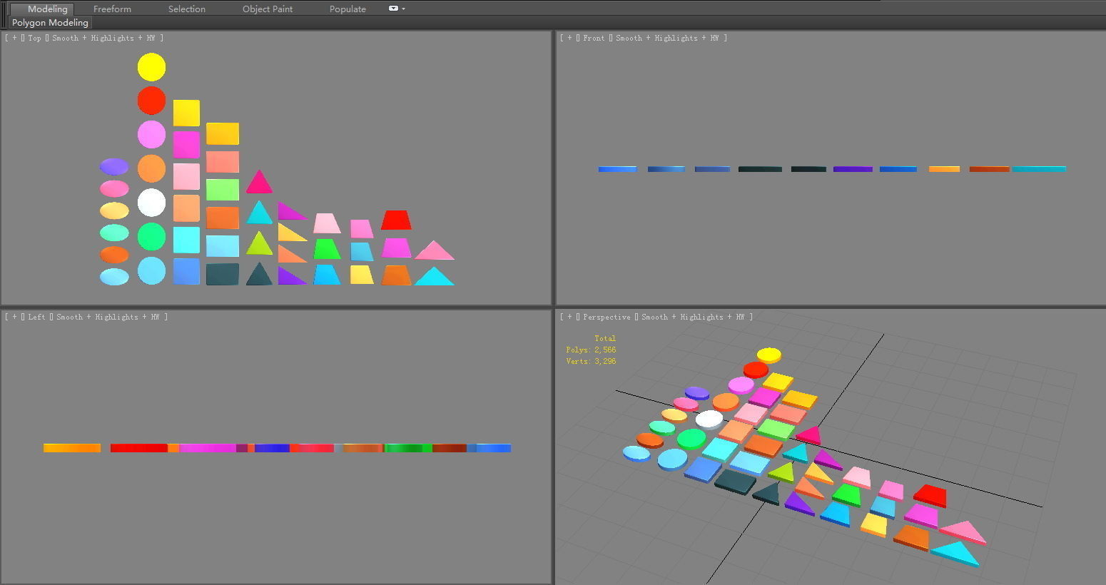 3D model A bunch of colorful building blocks VR / AR / low-poly | CGTrader