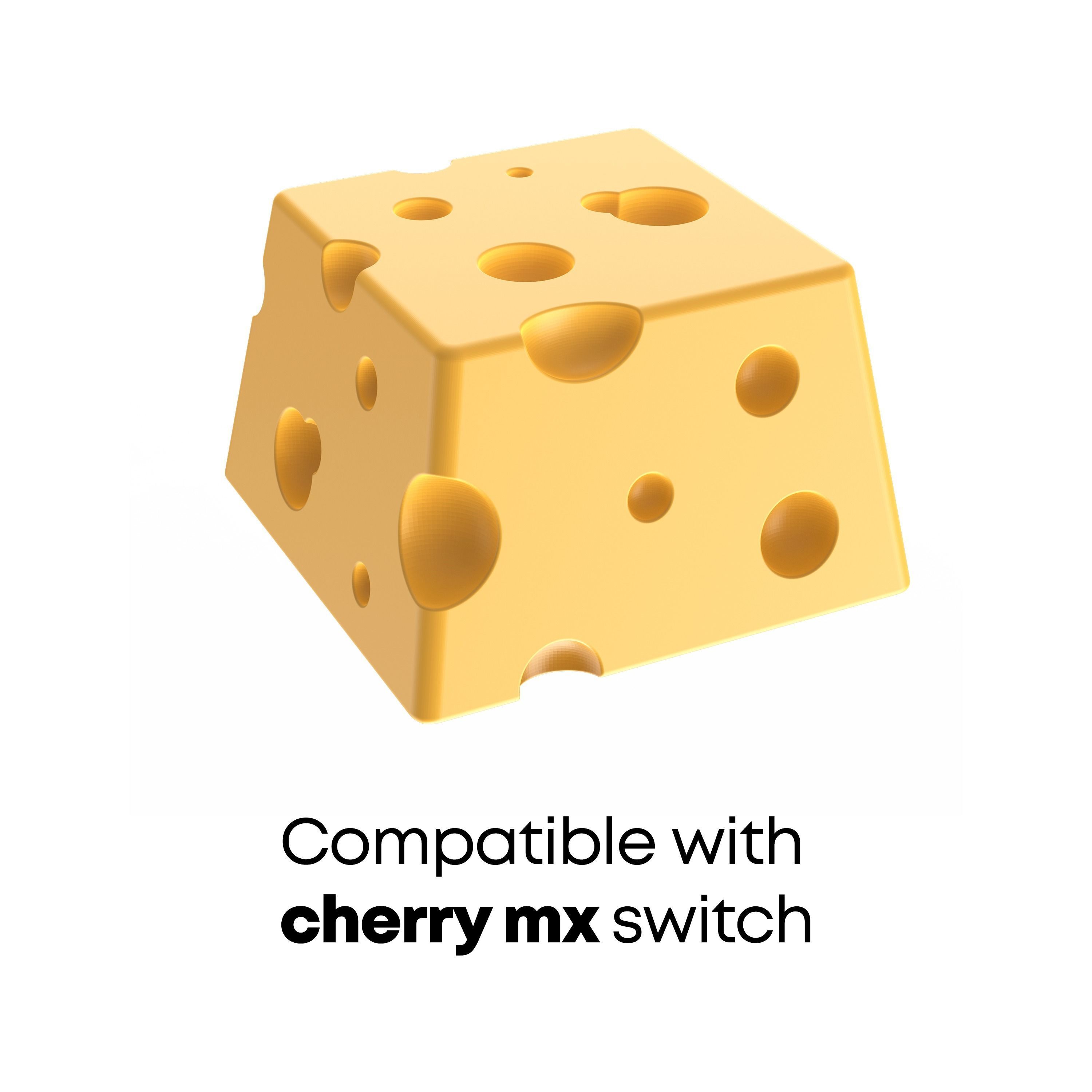 Cheese keycap for mechanical keyboard 3D model 3D printable | CGTrader