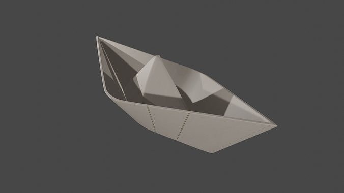 3d paper boat 3D model | CGTrader
