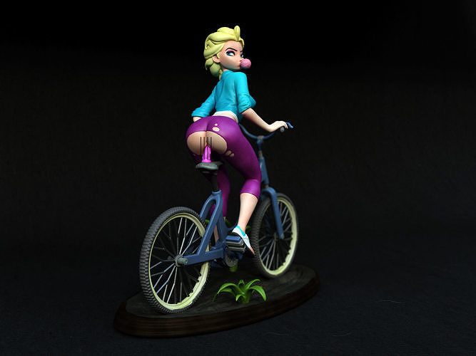 elsa bike 3D model 3D printable | CGTrader