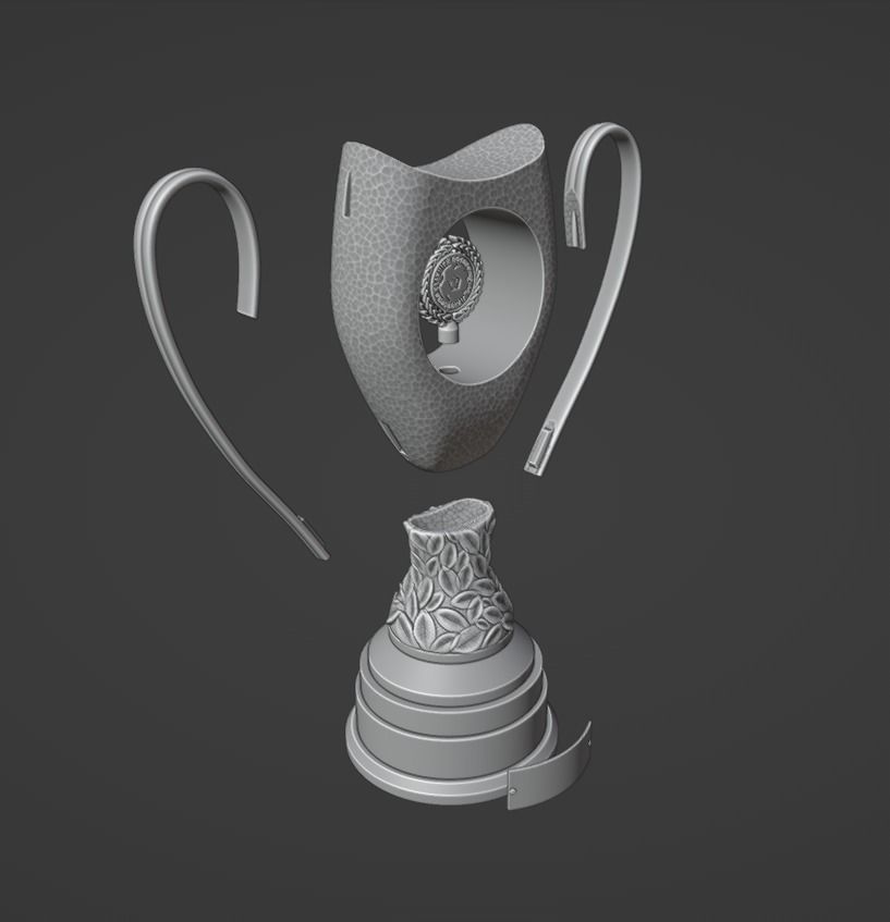 Greek Soccer Trophy - Exquisite 3d replica 3D model 3D printable | CGTrader
