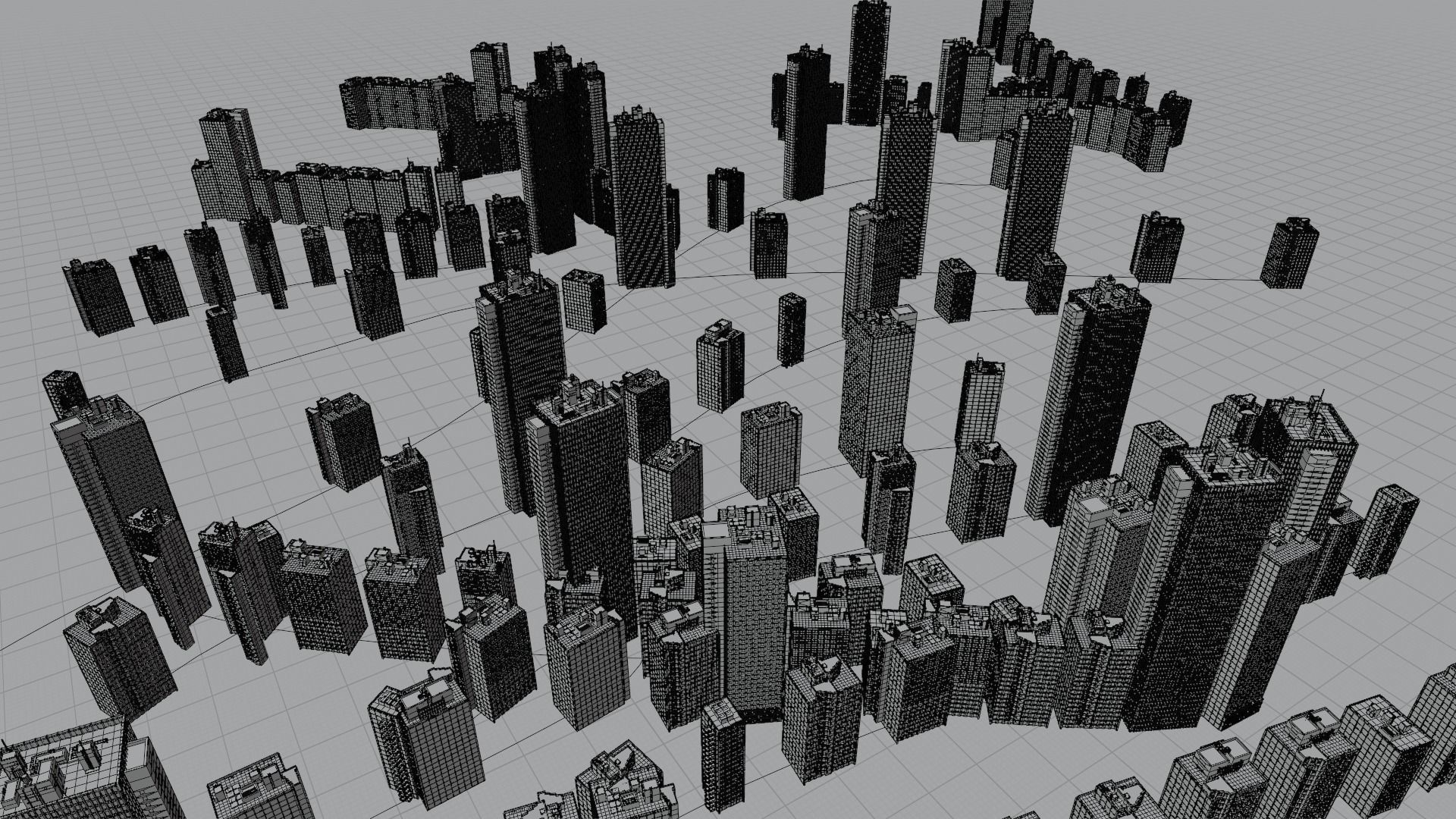 3D procedural anime cartoon city 3D model | CGTrader