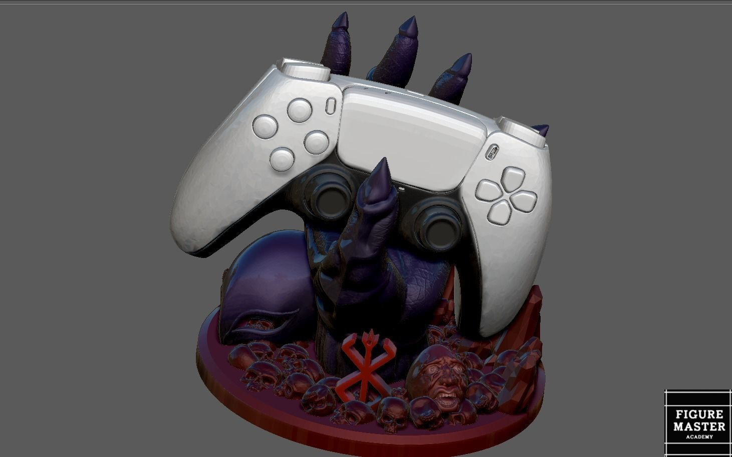 FEMTO HAND BERSERK PS4 PS5 CONTROLLER HOLDER ANIME FANTASY 3D model 3D ...