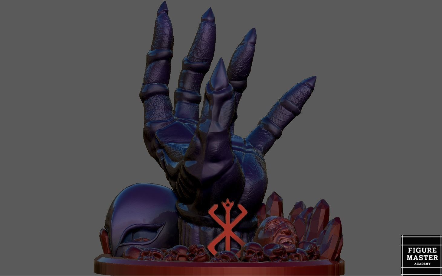 FEMTO HAND BERSERK PS4 PS5 CONTROLLER HOLDER ANIME FANTASY 3D model 3D ...