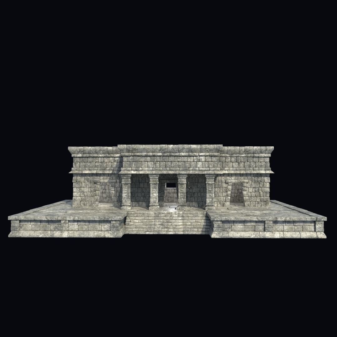 3D model BUILDING AZTEC MAYAN INCA STONE HOUSE TEMPLE COLLECTION VR ...