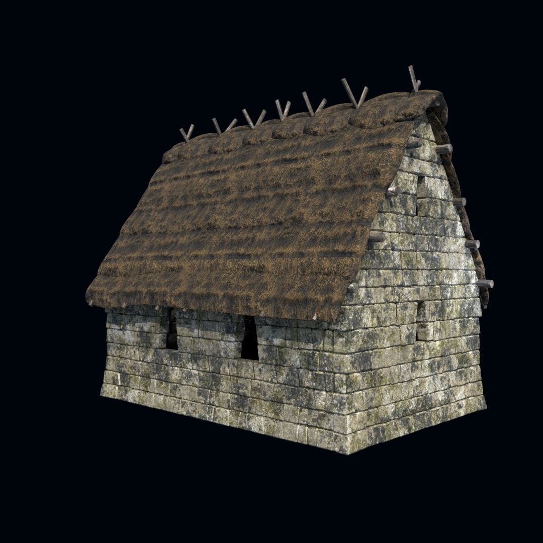3D model OLD ANCIENT HOUSE AZTEC MAYAN INCA STONE TEMPLE COLLECTION VR ...