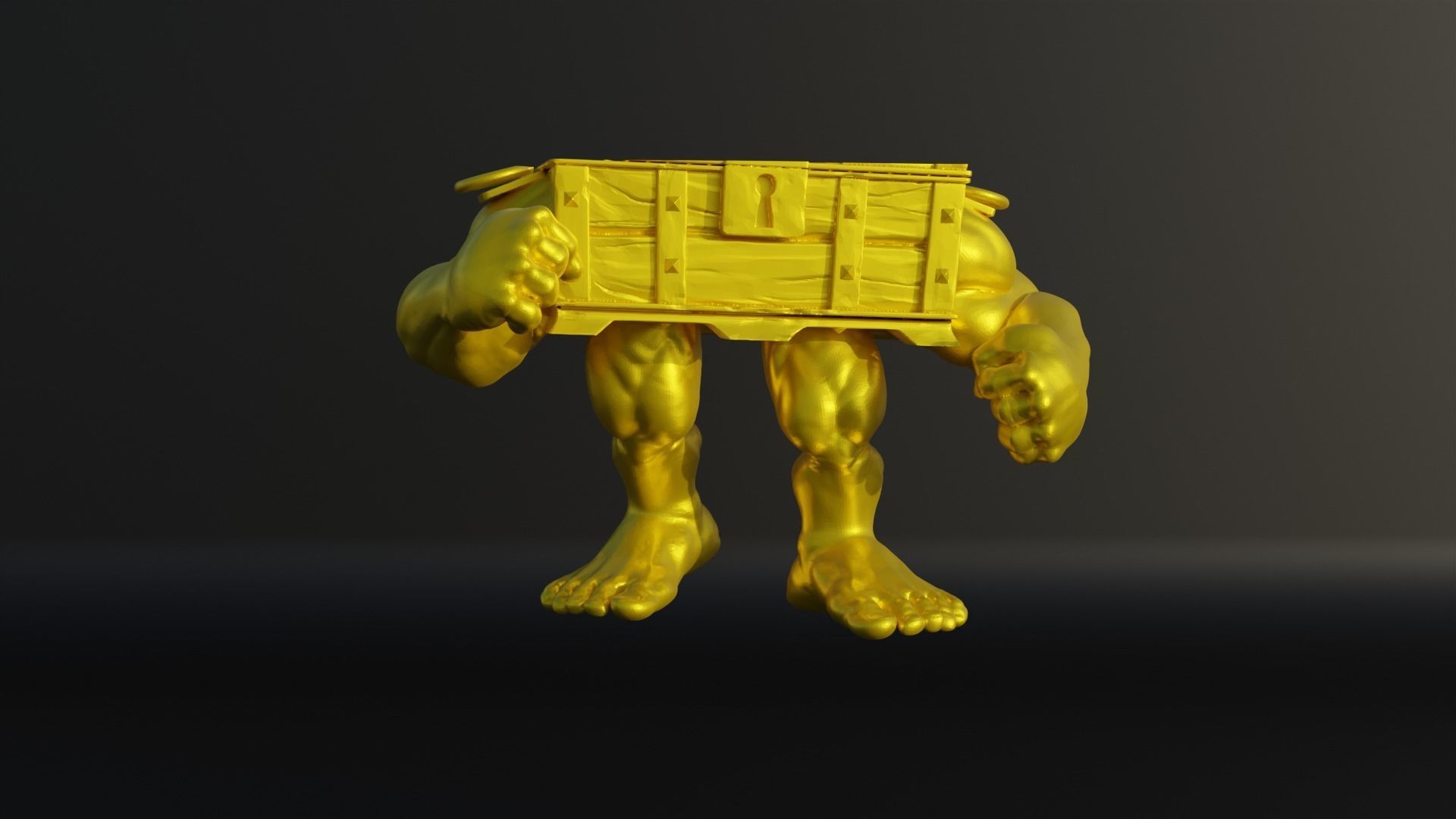 DnD Muscle Man Dice Box Pattern 3D 3D model 3D printable | CGTrader