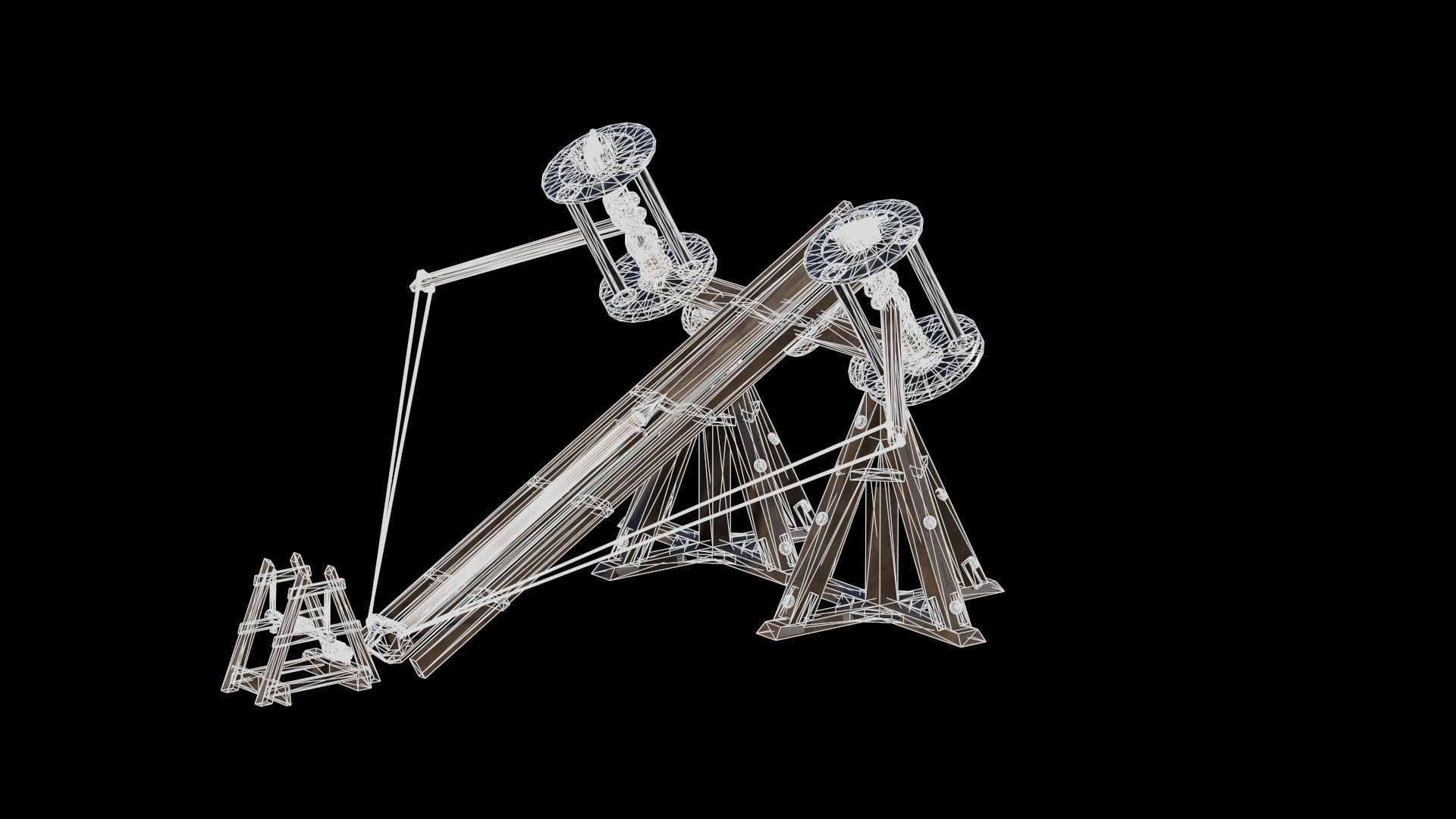 3D model Medieval Siege Weapon - Big Ballista VR / AR / low-poly | CGTrader