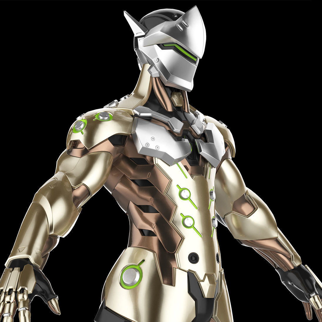 Genji Armor ready to 3d print 3D model | CGTrader