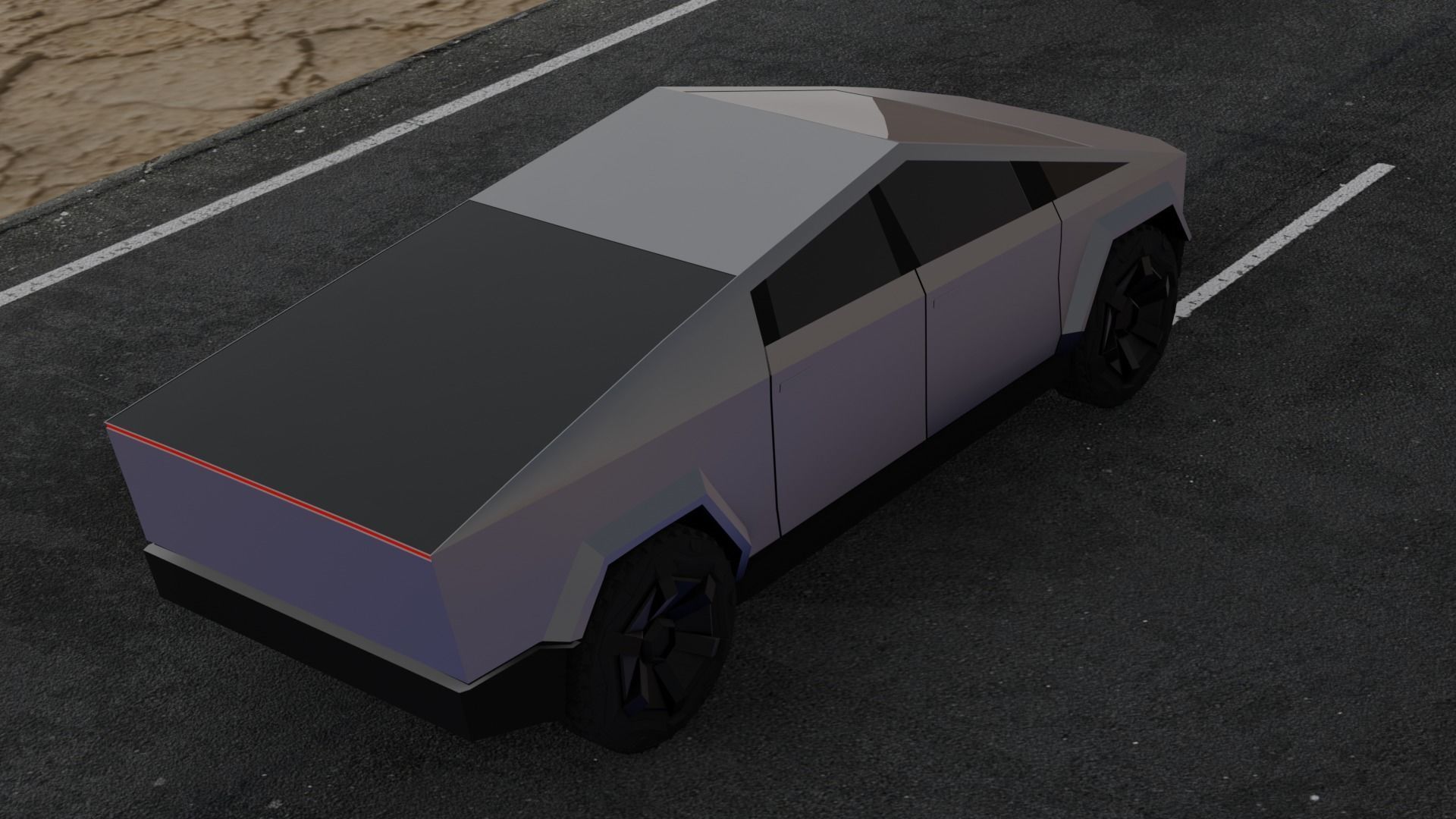 3D model SCI-FI ELON MUSK TESLA CYBER TRUCK 3D MODEL VR / AR / low-poly ...