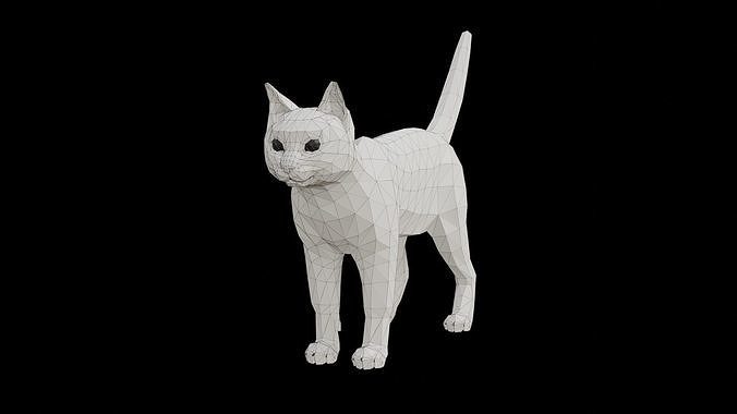 Base mesh Cat free VR / AR / low-poly 3D model | CGTrader