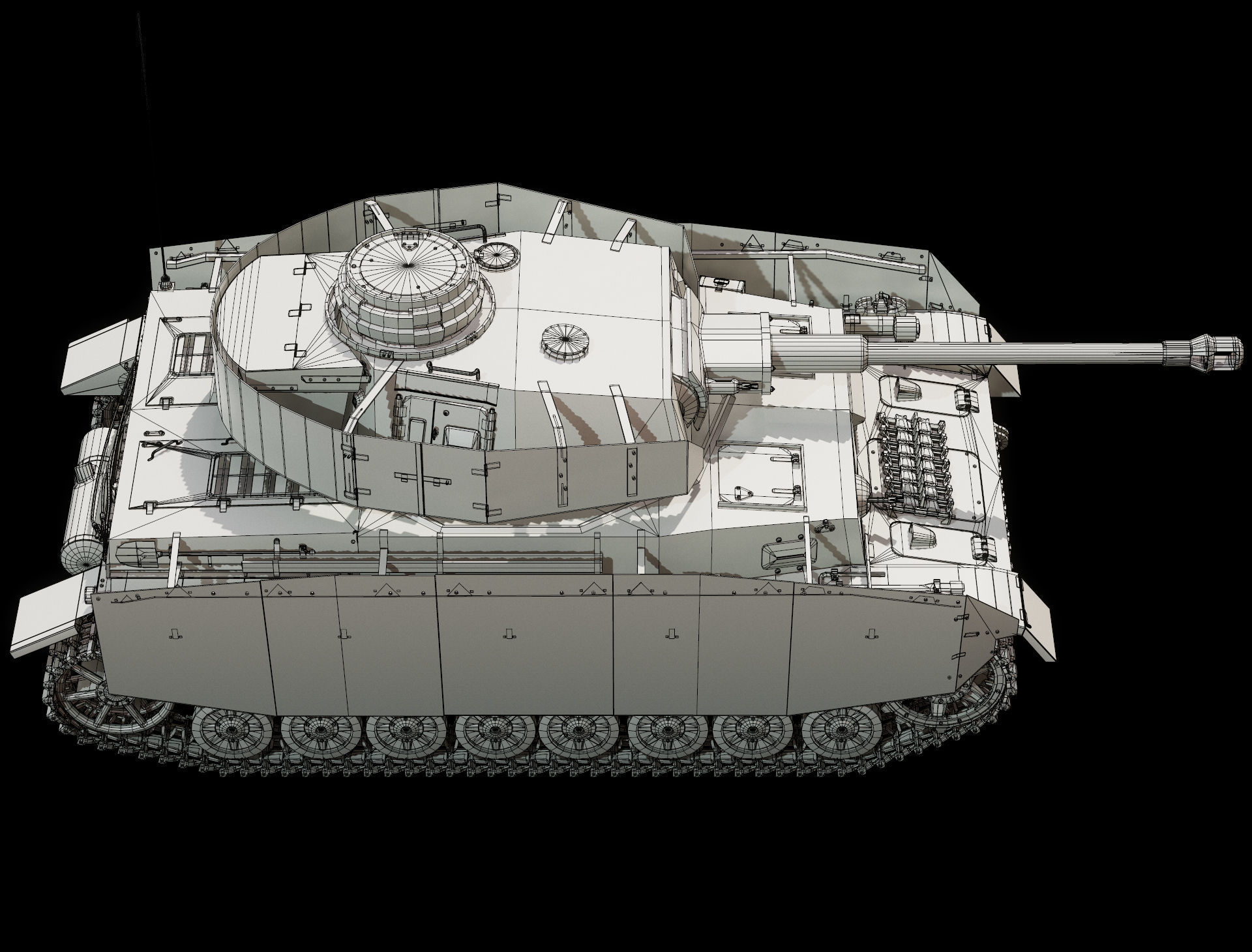 Panzer IV Ausf H - Base Mesh 3D model | CGTrader