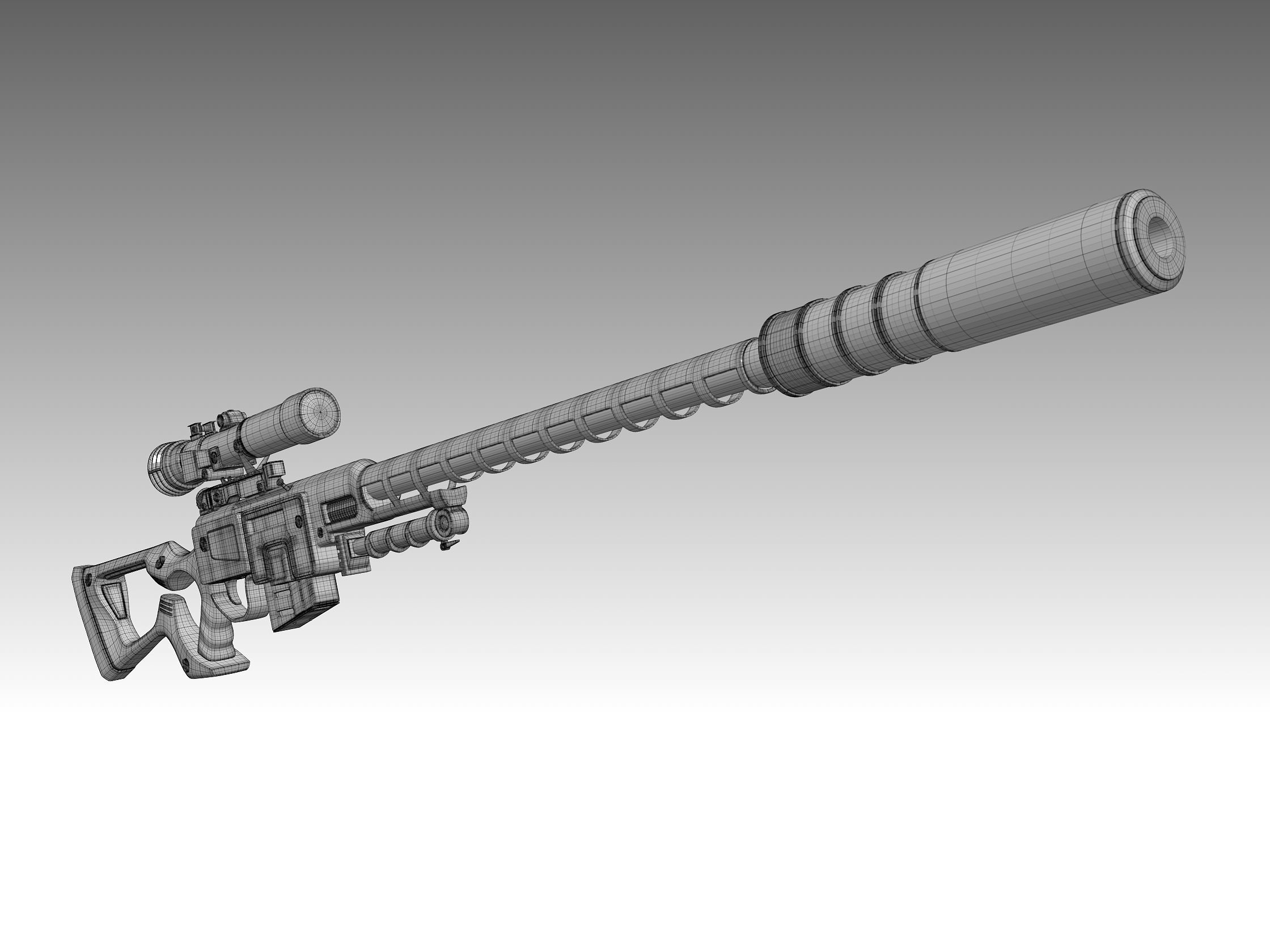 3D model Sniper Rifle VR / AR / low-poly | CGTrader